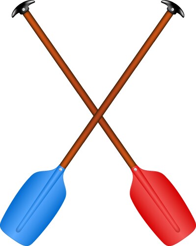 Wooden Paddles Royalty Free Vector Image - VectorStock