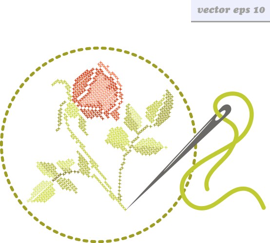 Cross Stitch Vector Images (over 7,600)