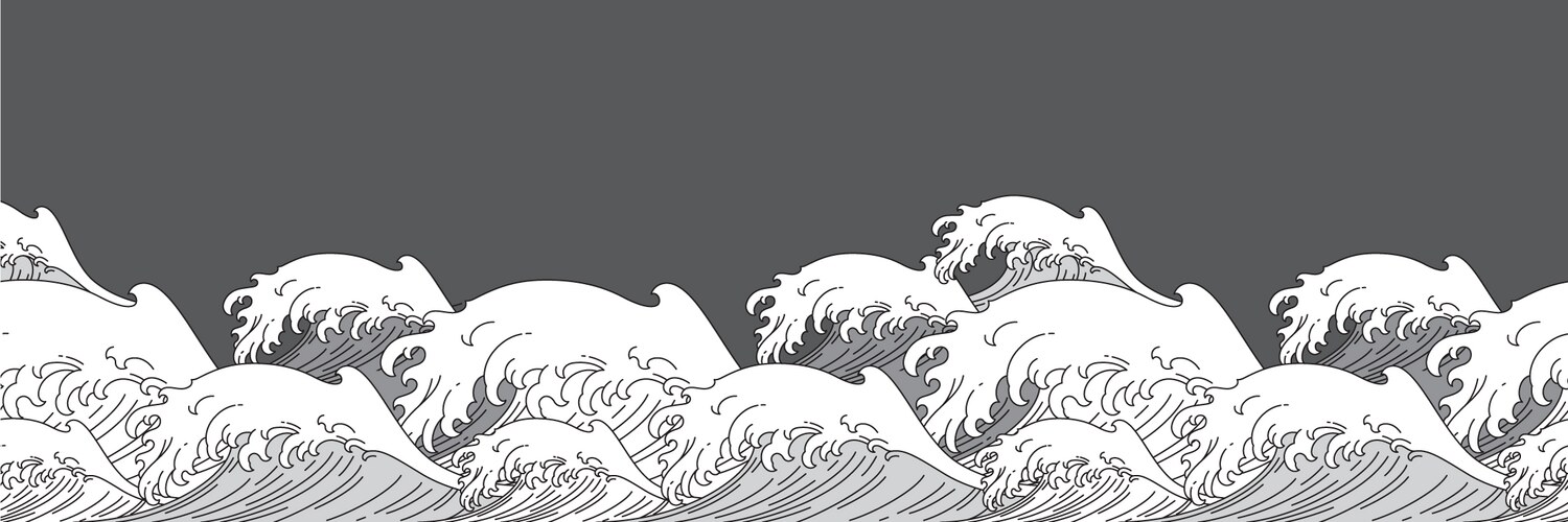 Ocean Wave Line Drawing Vector Images (over 10,000)
