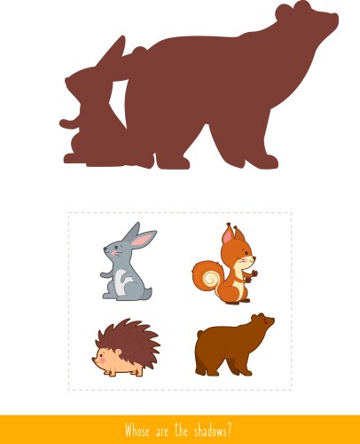 Whose are shadows Royalty Free Vector Image - VectorStock