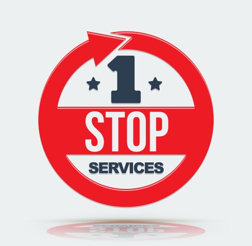 One stop shopping Royalty Free Vector Image - VectorStock