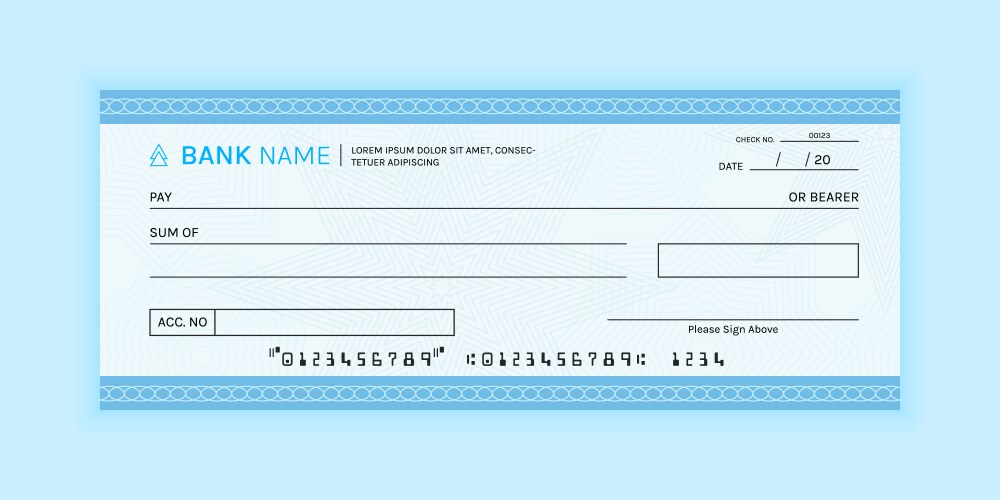 Cheque Template Vector Images (over 1,100)