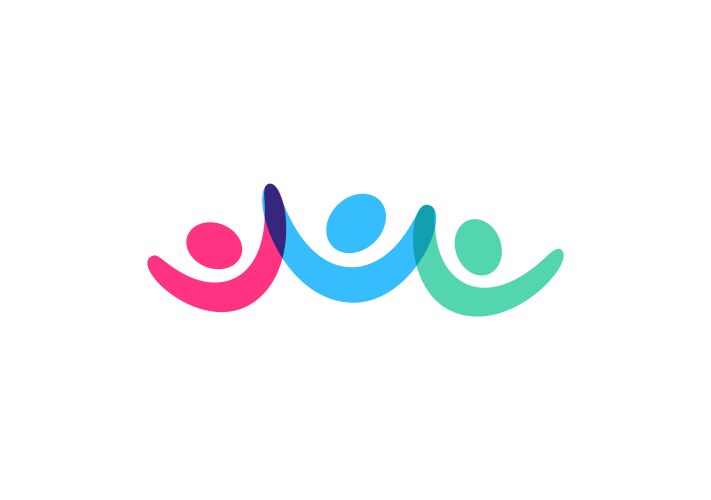 Logo hands union Royalty Free Vector Image - VectorStock