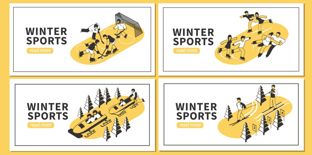 Video game posters set gamer competition banners Vector Image