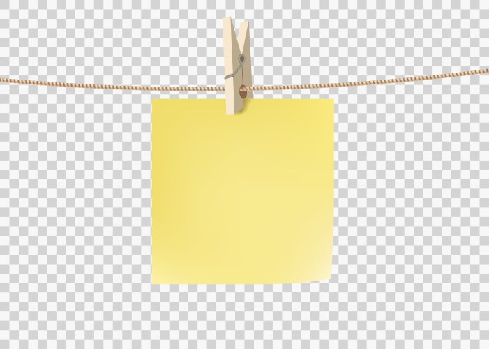 Three blank polaroid frames hanging on a rope Vector Image