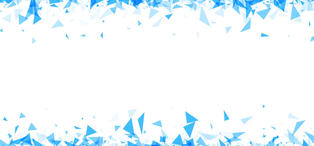 Abstract blue triangle cascade Royalty Free Vector Image