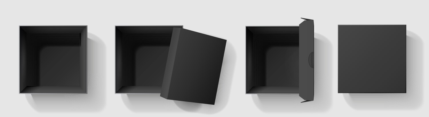 Open Box Top View Mockup Vector Images (over 830)