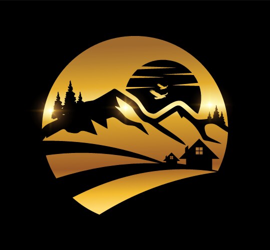 Gold Mountain Logo Vector Images (over 1,300)