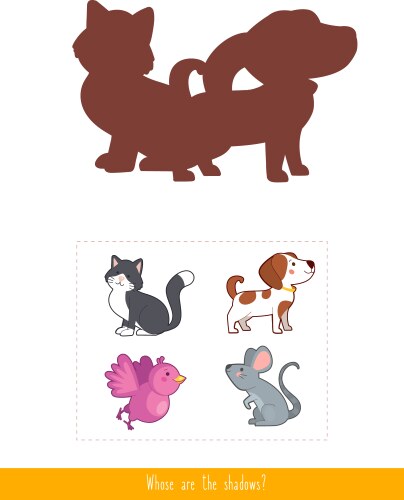 Whose are shadows Royalty Free Vector Image - VectorStock