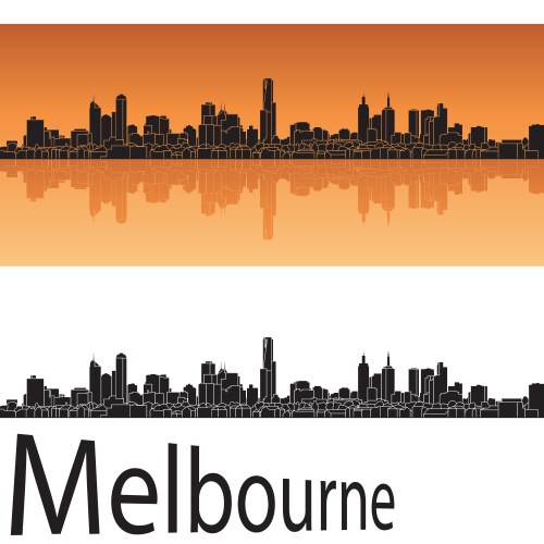 Melbourne City Skyline Silhouette Vector Images (over 160)