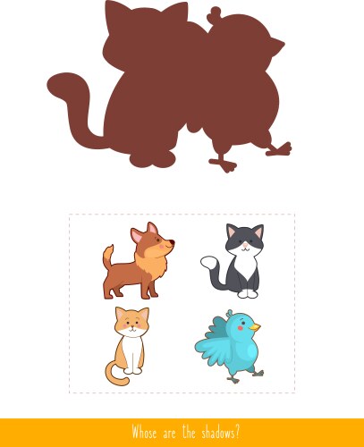 Whose are shadows Royalty Free Vector Image - VectorStock