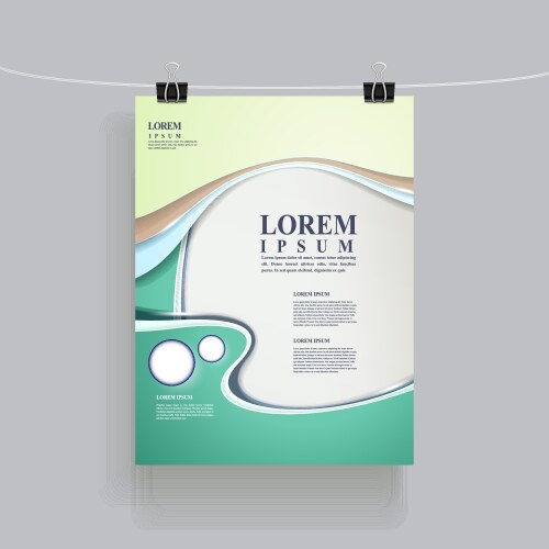 Modern poster template design Royalty Free Vector Image