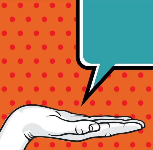 Popart fist3 Royalty Free Vector Image - VectorStock