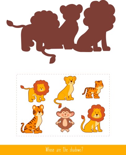 Whose are shadows Royalty Free Vector Image - VectorStock