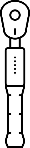 Torque wrench icon doodle hand drawn or outline Vector Image