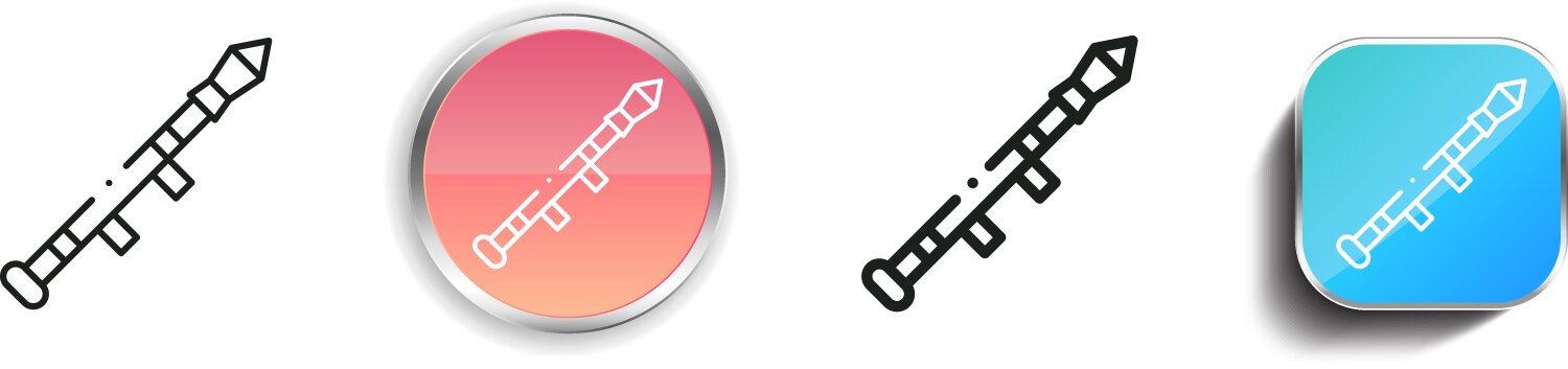 Cape icon thin linear regular and button style Vector Image