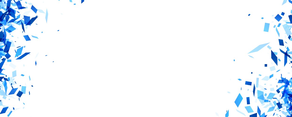 Blue fragments cascade Royalty Free Vector Image