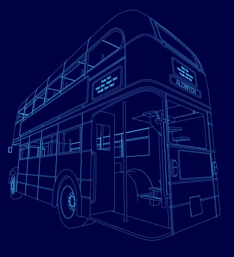 Double Decker Bus Drawing Vector Images (over 230)