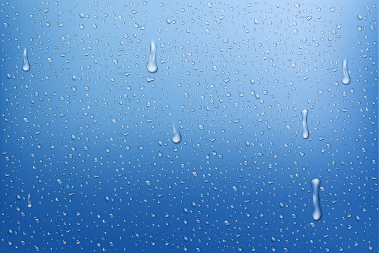 Falling rain realistic background Royalty Free Vector Image