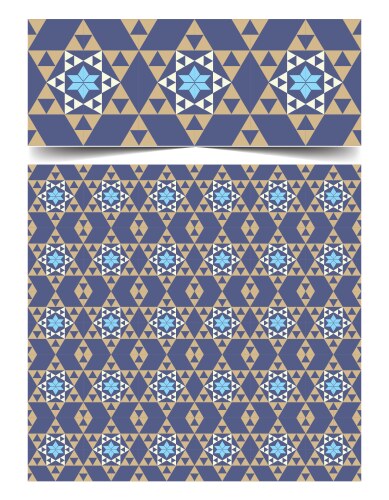 Seamless moroccan pattern background with flowers Vector Image