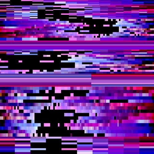 Glitch effect background for corrupt file Vector Image