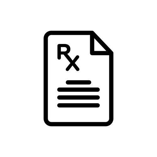 Rx icon logo set Royalty Free Vector Image - VectorStock