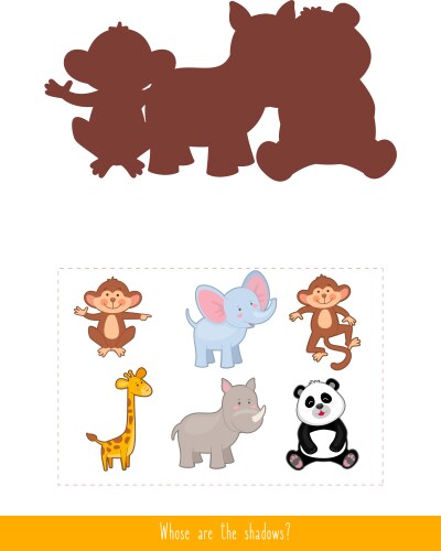 Whose are shadows Royalty Free Vector Image - VectorStock