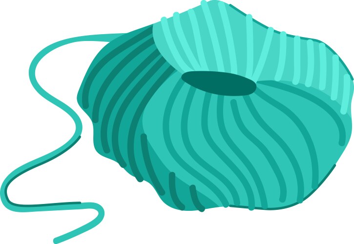 Ball yarn set cartoon Royalty Free Vector Image