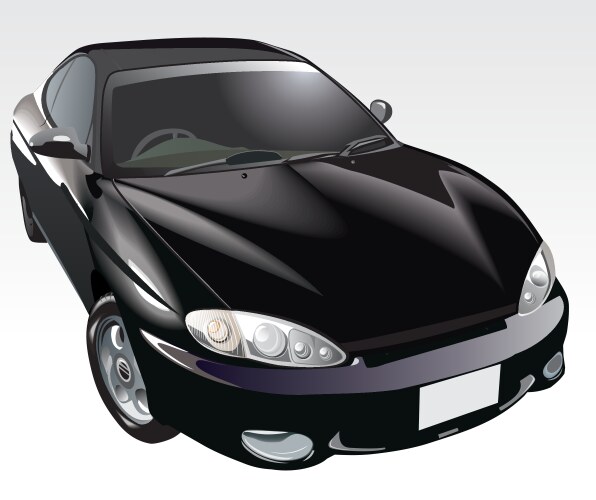 German car icon cartoon Royalty Free Vector Image