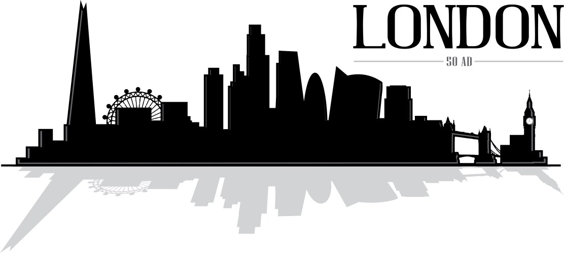 London Skyline Silhouette Vector Images (over 1,700)