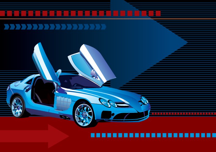 German car icon cartoon Royalty Free Vector Image