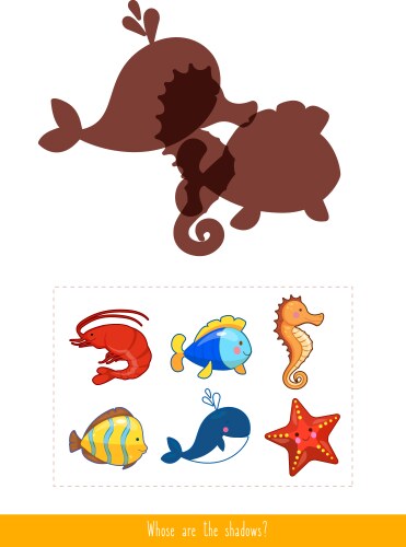 Whose are shadows Royalty Free Vector Image - VectorStock