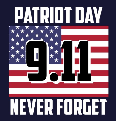 Happy patriots day united states of america Vector Image