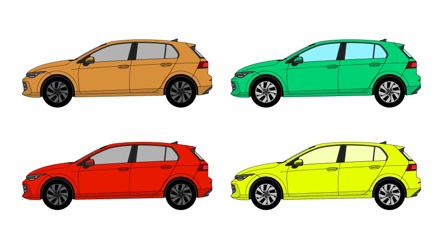 Volkswagen Golf Vector Images (over 190)