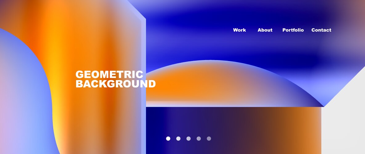 Glassmorphism geometric abstract background Vector Image