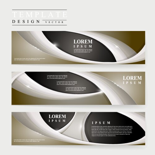 Gorgeous banner template design Royalty Free Vector Image