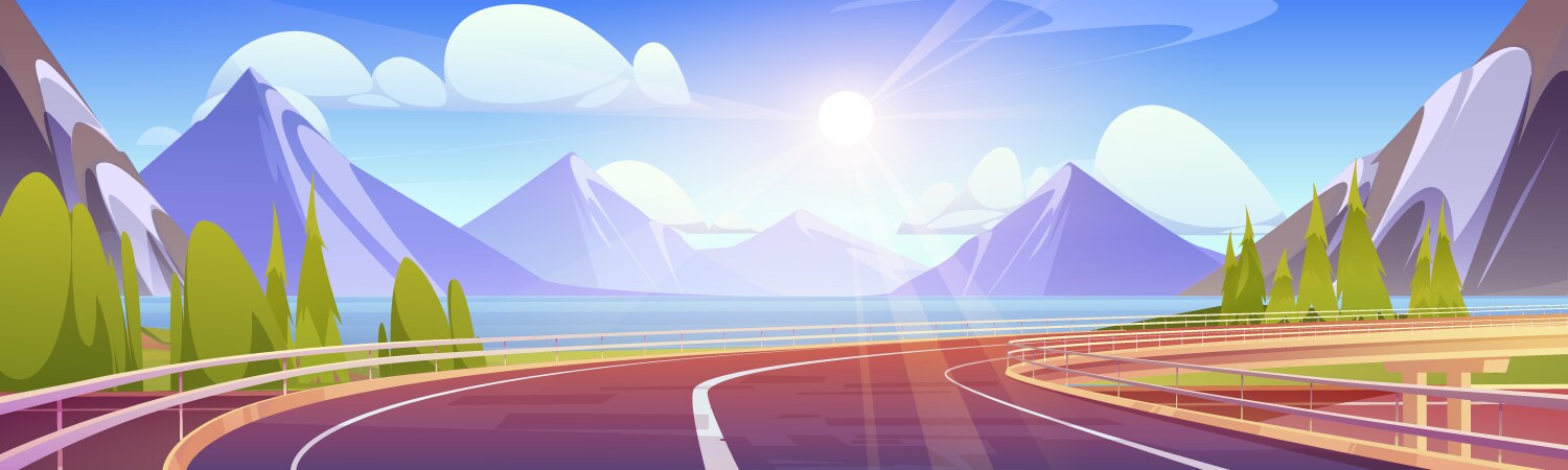 Overpass elevated road Royalty Free Vector Image