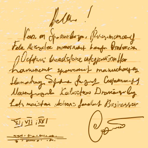 Handwriting Vector Images (over 270,000)