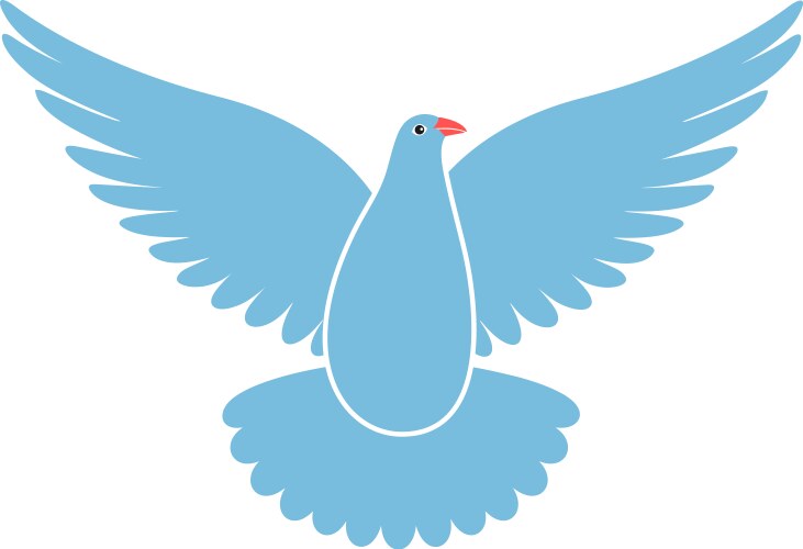 Dove delivers mail Royalty Free Vector Image - VectorStock