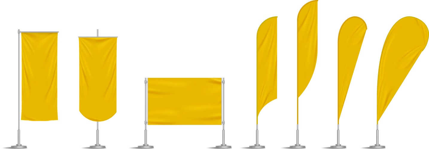 Racing flags vinyl banners signboard billboard Vector Image