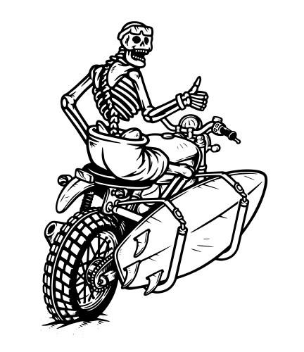 Skeleton Riding Motorcycle Vector Images (over 1,200)