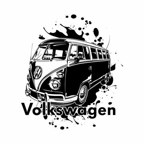 Volkswagen crafter cargo van l2h1 2017-present Vector Image