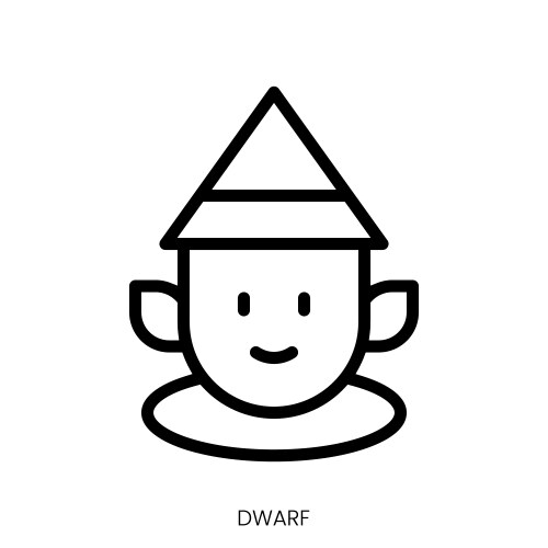 Beanie icon thin linear style design isolated Vector Image