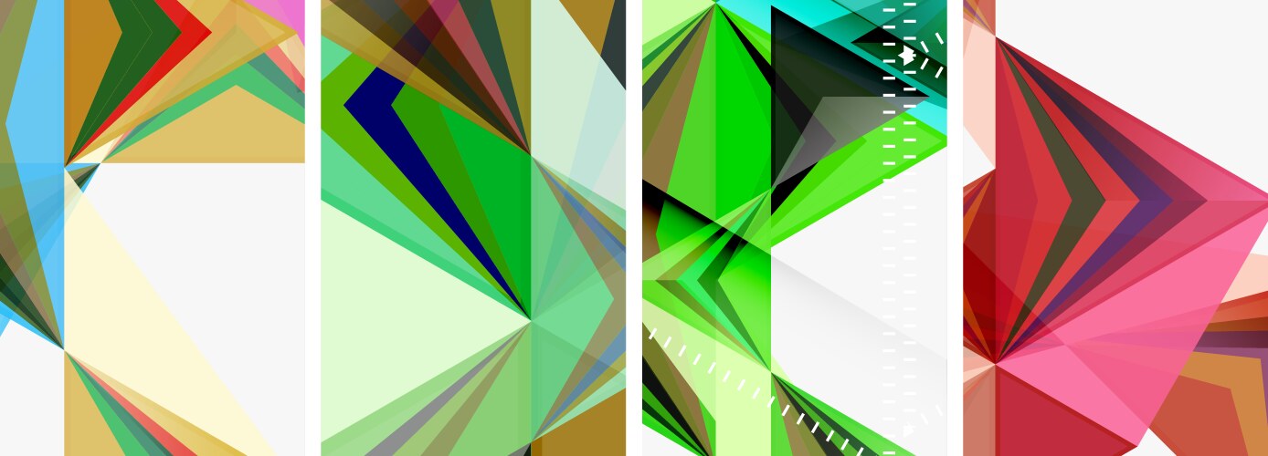 Minimalist triangular geometric clean concept Vector Image