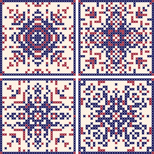 Cross Stitch Vector Images (over 7,600)