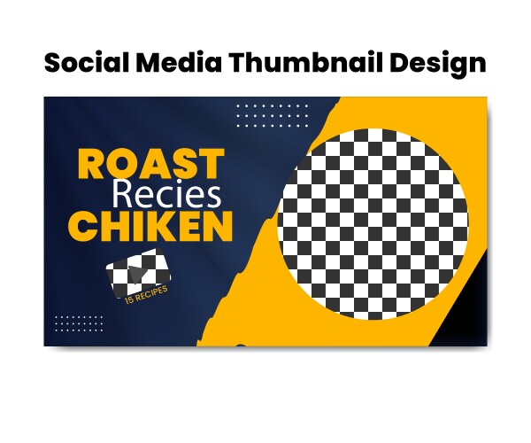 Social media thumbnail design for any Royalty Free Vector