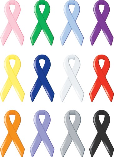 Awareness ribbon Royalty Free Vector Image - VectorStock