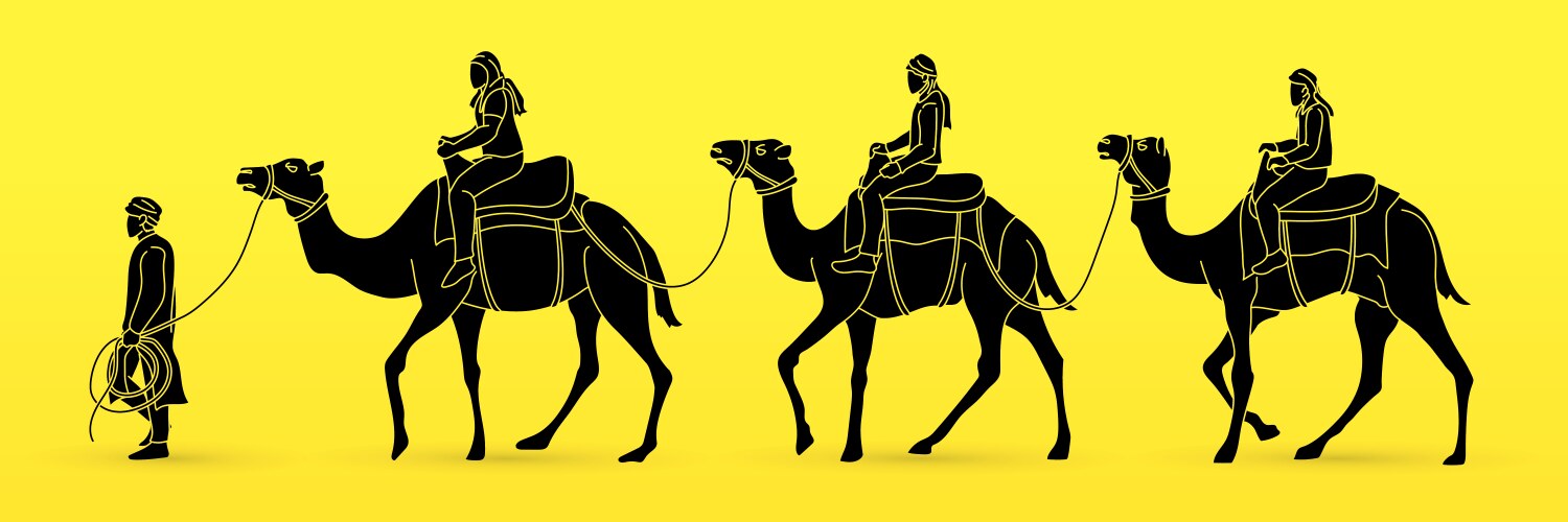 Cartoon Man Riding Camel Vector Images (over 110)