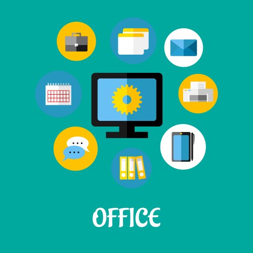 Office Flat Icons Vector Images (over 510,000)