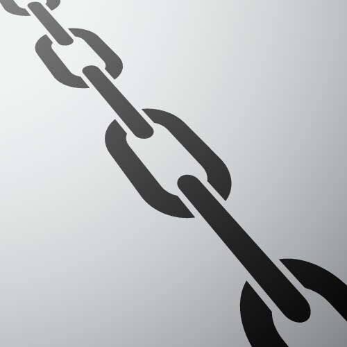 Metal chain seamless pattern metallic industrial Vector Image